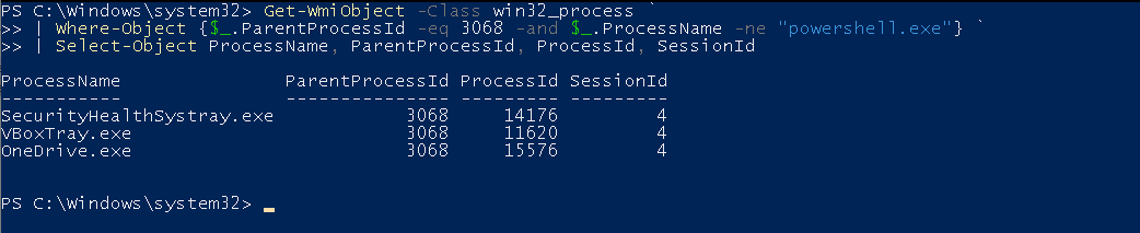 Dump Information for Process using GetTokenInformation