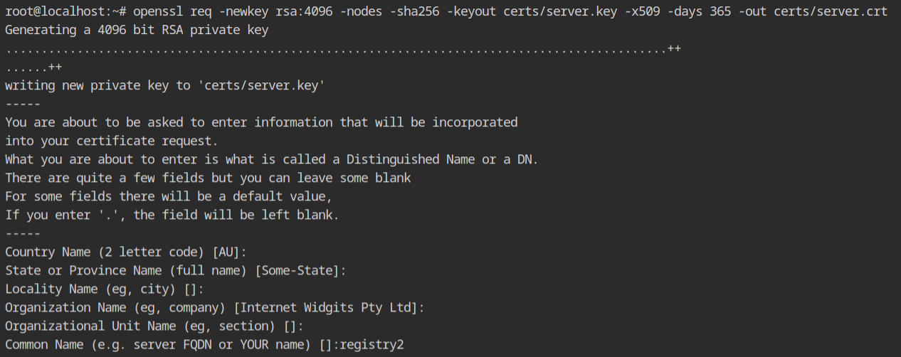 Secure The Docker Registry With Password And Tls Certificates