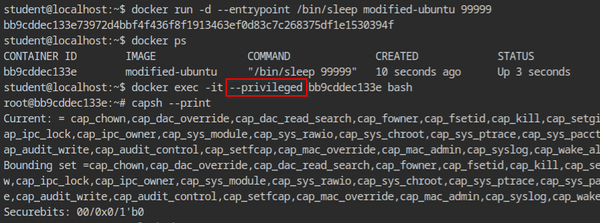 Breakout from the Seccomp Unconfined Container